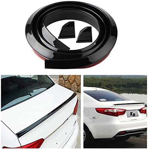 Samurai Car Rear Trunk Spoiler Wing Lip – Universal Glossy Black – Automaze