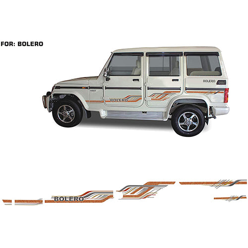 Car Side Decal Full Body Sticker Graphics For Mahindra Bolero All ...