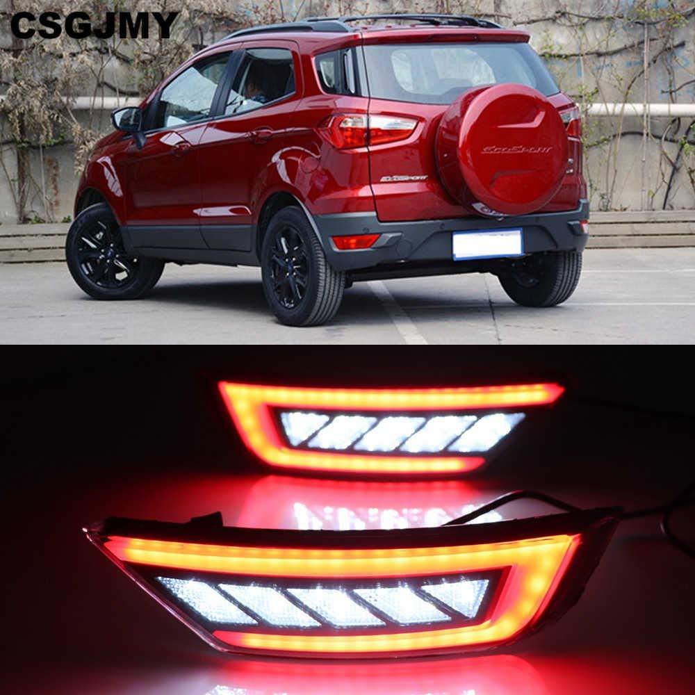 Car Back Rear Bumper Reflector Light For Ford Ecosport 2013-2019 Models ...