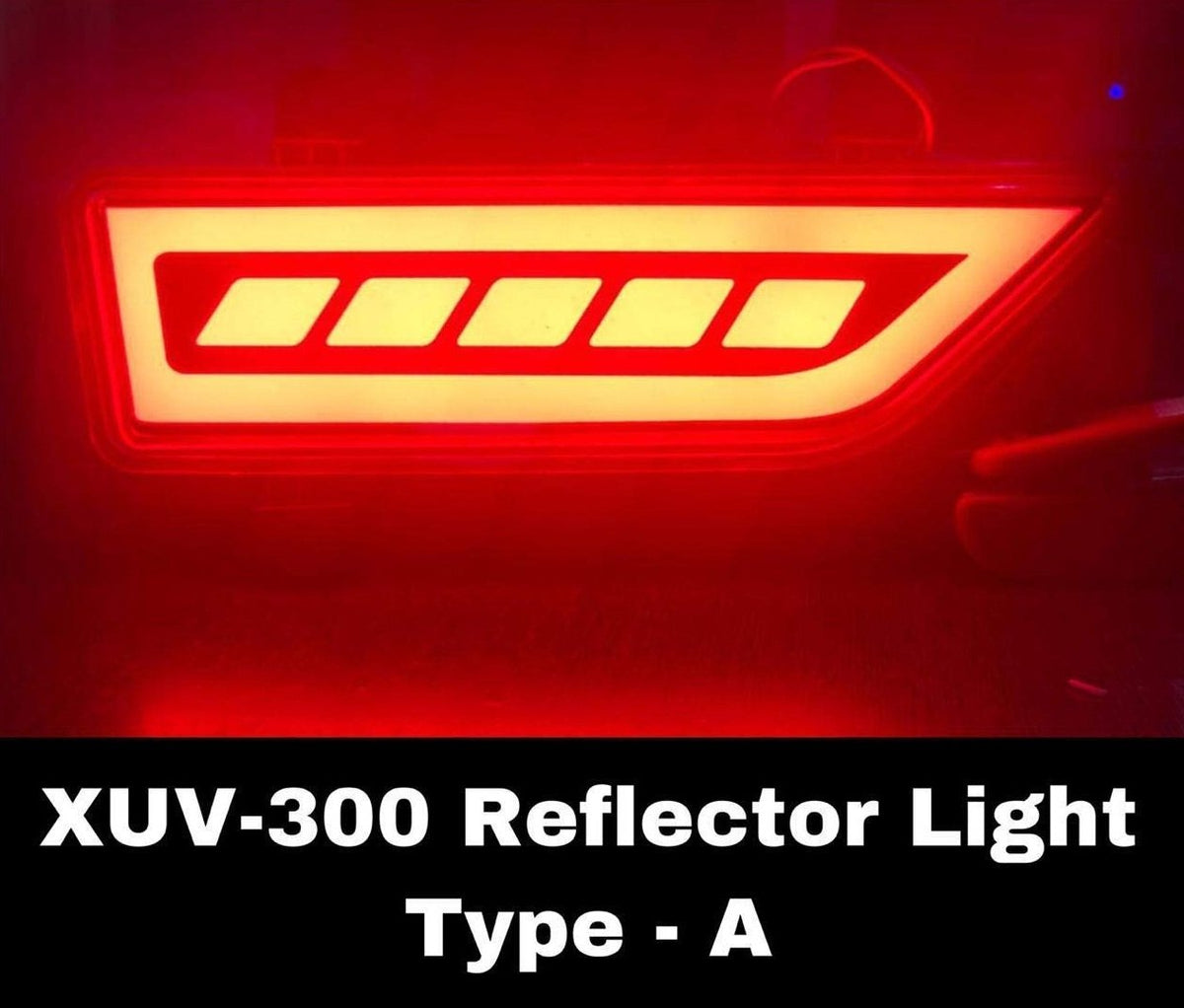 Bumper LED Reflector Brake Light For Mahindra XUV-300, Set of 2 Pc (Ty ...