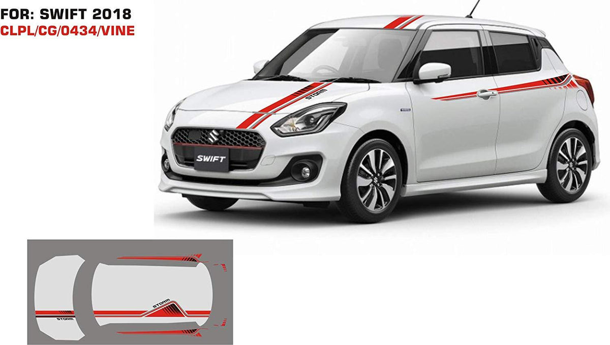 Car Side Decal Full Body Sticker Graphics For Swift 2018-2019 Models ...