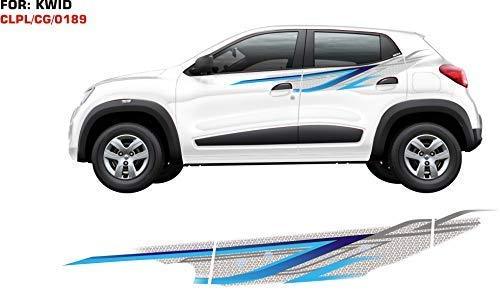 Car Side Decal Full Body Sticker Graphics Blue-Grain for Renault-Kwid ...