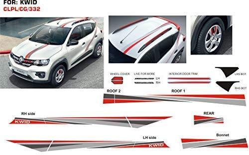 Car Side Decal Full Body Vinyl Sticker Graphics for Renault-Kwid 0332 ...