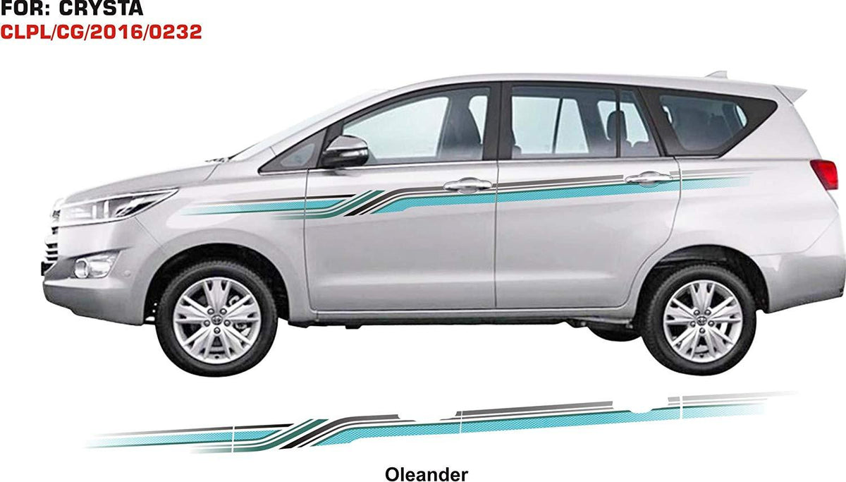 Car Side Decal Full Body Sticker Graphics, Color Oleander Blue for ...