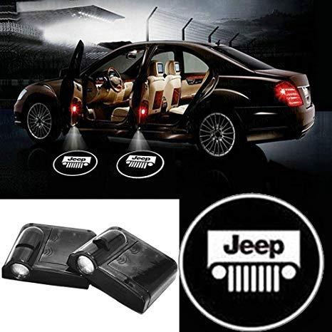 Wireless Car Welcome Logo Shadow Projector Ghost Lights Kit For Jeep ...